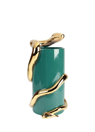 Room Diaries Snake Seramik Vazo Çok Renkli Room Diaries Snake Seramik Vazo Çok Renkli