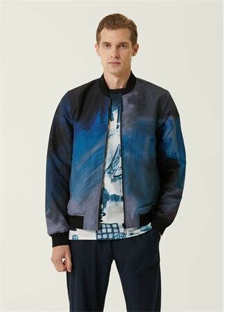 PS by Paul Smith Erkek Lacivert Desenli Mont Mavi S EU