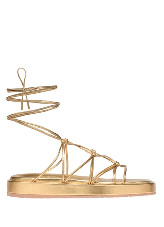 Gianvito Rossi Kadın Sandalet Altın Rengi 36 Eu