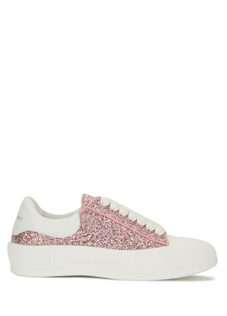 Alexander Mcqueen Kadın Pembe Beyaz Logolu Payetli Sneaker 36 Eu Alexander Mcqueen Kadın Pembe Beyaz Logolu Payetli Sneaker 36 Eu