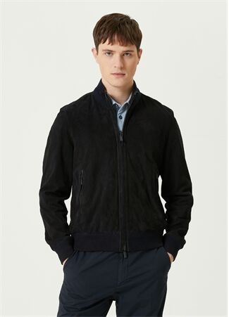 Zegna Erkek Lacivert Süet Ceket 48 It