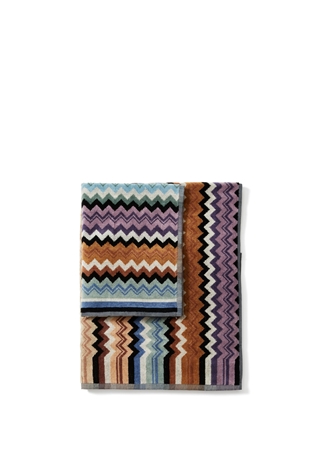 Missoni Home Adam Colorblocked Zikzak Desenli 2li Havlu Seti Siyah Missoni Home Adam Colorblocked Zikzak Desenli 2li Havlu Seti Siyah