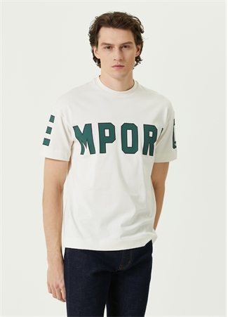 Emporio Armani Erkek Beyaz Logo Baskılı T-shirt L Eu Emporio Armani Erkek Beyaz Logo Baskılı T-shirt L Eu