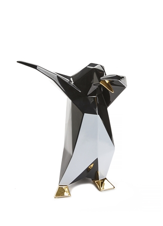 Bosa Siyah Beyaz Penguen Formlu Seramik Heykel Bosa Siyah Beyaz Penguen Formlu Seramik Heykel