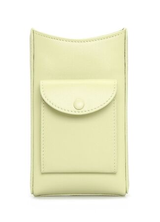 Cafune Kadın Krem Deri Omuz Çantası Yeşil EU