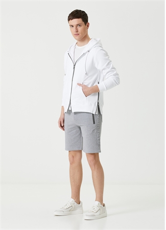 Balmain Erkek Gri Beli Kordonlu Logolu Bermuda S EU Balmain Erkek Gri Beli Kordonlu Logolu Bermuda S EU