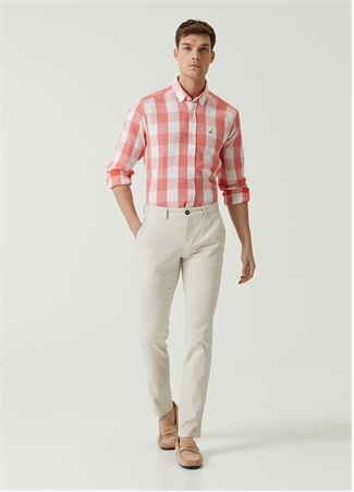 Beymen Club Erkek Slim Fit Bej Spor Pantolon Gri 46