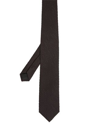 Network Erkek Siyah Çizgili İpek Kravat EU