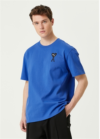 Puma Erkek X Ami Mavi Grafik T-shirt L Eu