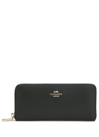 Coach Kadın Yeşil Logo Detaylı Deri Cüzdan EU