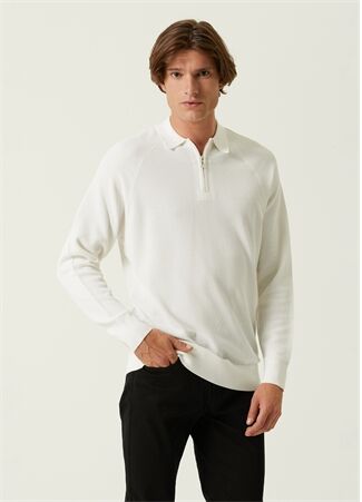 Network Erkek Slim Fit Ekru Kazak Bej XL EU