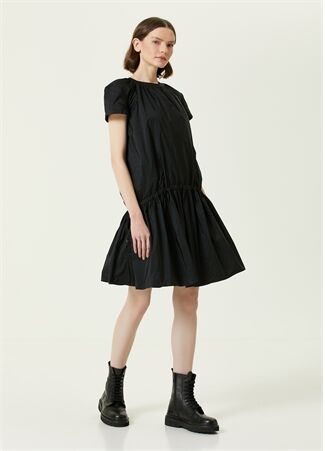 Moncler Kadın Siyah Büzgü Detaylı Mini Elbise 42 It Moncler Kadın Siyah Büzgü Detaylı Mini Elbise 42 It