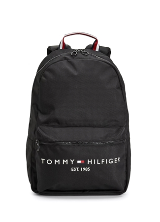 Tommy Hilfiger Erkek Siyah Logo Baskılı Sırt Çantası EU Tommy Hilfiger Erkek Siyah Logo Baskılı Sırt Çantası EU