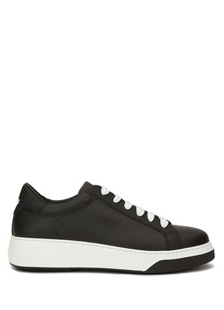 Dsquared2 Erkek Siyah Deri Sneaker 4 EU