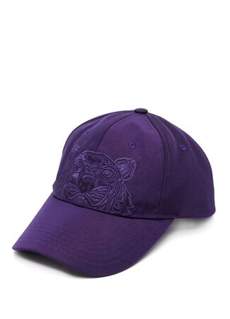 Kenzo Erkek Mor Kaplan Nakışlı Şapka EU