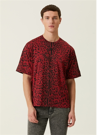 Dolce&Gabbana Erkek Kırmızı Siyah Logo Detaylı T-shirt 44 IT Dolce&Gabbana Erkek Kırmızı Siyah Logo Detaylı T-shirt 44 IT