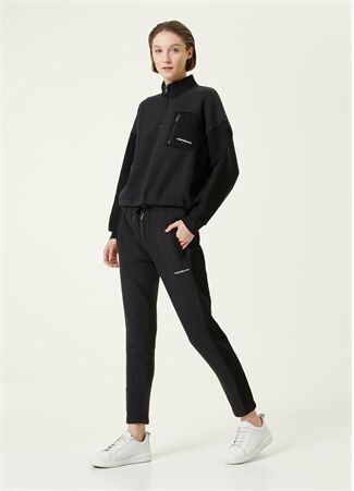 CK Jeans Kadın Siyah Polar Jogger Pantolon S EU