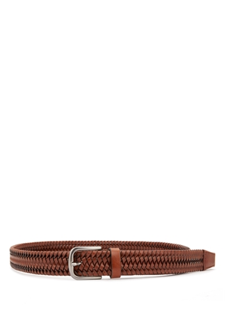 Beymen Collection Erkek Taba Örgü Dokulu Kemer Kahverengi 90 IT Beymen Collection Erkek Taba Örgü Dokulu Kemer Kahverengi 90 IT