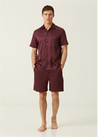 Cdlp Erkek Bordo Şort Pijama Altı 50 IT
