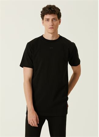 Off-White Erkek Siyah Logo Detaylı T-shirt S EU