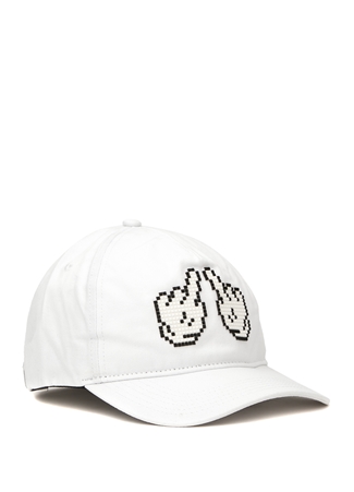 8-Bit by Mhrs Erkek Beyaz İşleme Detaylı Şapka EU 8-Bit by Mhrs Erkek Beyaz İşleme Detaylı Şapka EU