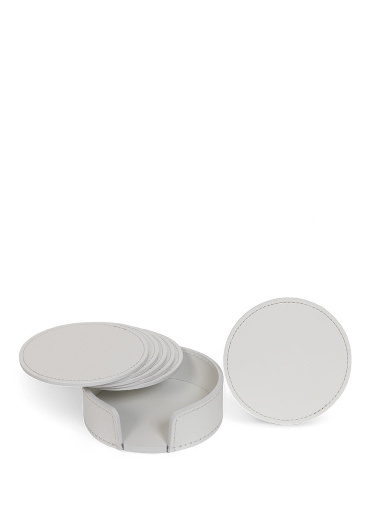 Giobagnara - Acquerello 6-Pack Leather Coaster