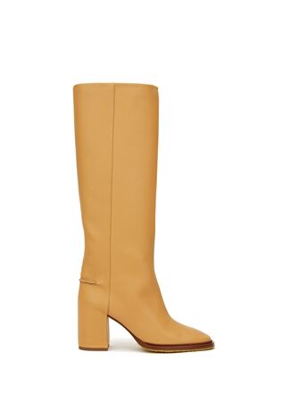 Chloe Kadın Bej Deri Çizme 36 EU Chloe Kadın Bej Deri Çizme 36 EU