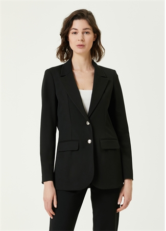 Beymen Collection Kadın Siyah Kelebek Yaka Ceket 42 EU Beymen Collection Kadın Siyah Kelebek Yaka Ceket 42 EU