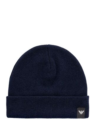 Emporio Armani Erkek Lacivert Logolu Bere M EU