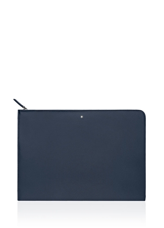Montblanc Erkek Lacivert Logo Detaylı Deri El Portföyü EU Montblanc Erkek Lacivert Logo Detaylı Deri El Portföyü EU