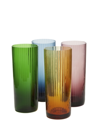 La Doublej Colorblocked 4lü Cam Bardak Seti Çok Renkli La Doublej Colorblocked 4lü Cam Bardak Seti Çok Renkli