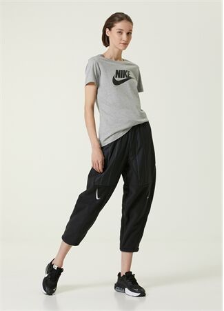 Nike Kadın NSW Swoosh Siyah Kavisli Eşofman Altı L EU