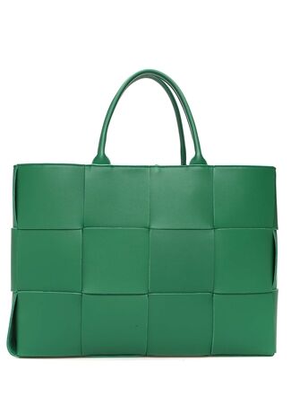 Bottega Veneta Kadın Arco Yeşil Deri Omuz Çantası EU