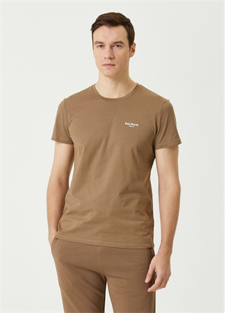 Balmain Erkek Haki Logo Detaylı T-shirt S EU Balmain Erkek Haki Logo Detaylı T-shirt S EU