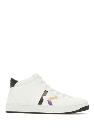 Kenzo Kadın Beyaz Logo Detaylı Deri Sneaker 36 EU