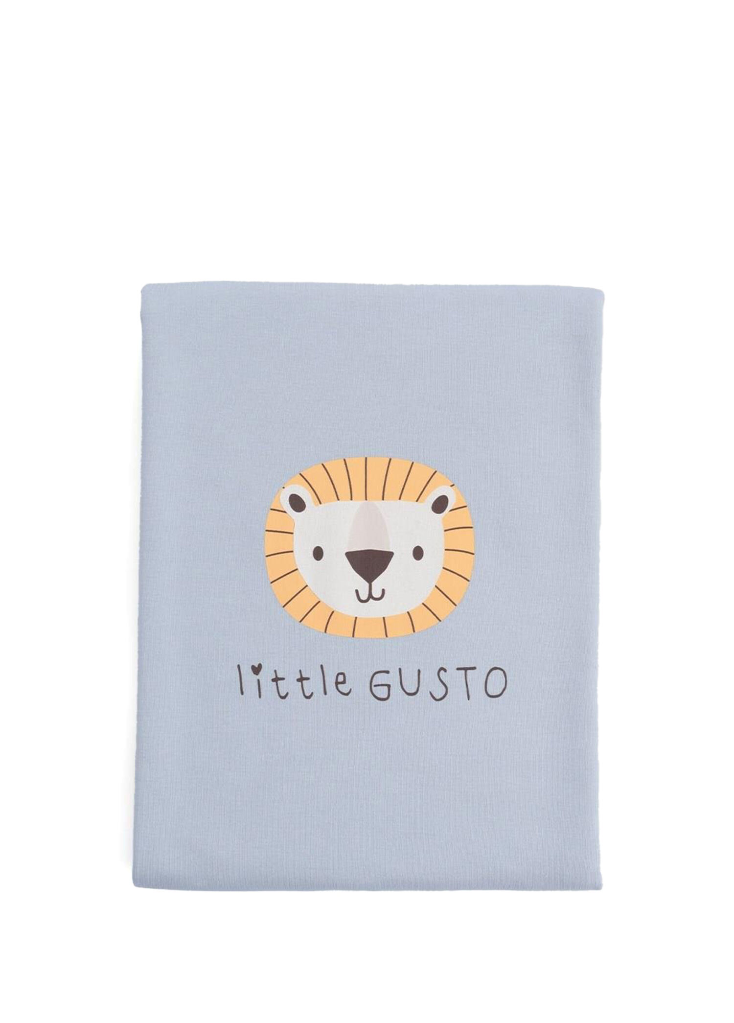 Little Gusto - Aslan Desenli Mavi Organik Pamuk Çift Katlı Bebek ...