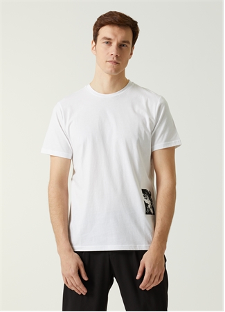 Academia Erkek Beyaz Yüz Nakışlı Basic T-shirt XS EU Academia Erkek Beyaz Yüz Nakışlı Basic T-shirt XS EU