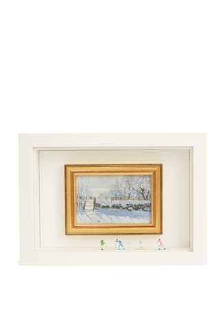 Box Stories Winter Figür Detaylı Ahşap Resim Box Stories Winter Figür Detaylı Ahşap Resim