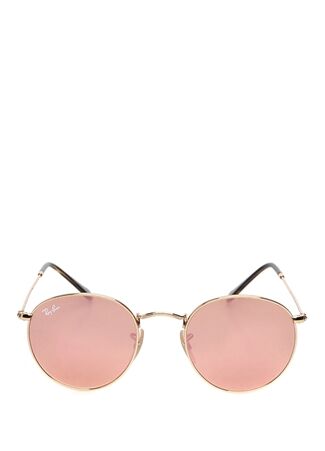 Ray-Ban Erkek Yuvarlak Formlu Güneş Gözlüğü Altın Rengi 50 EU