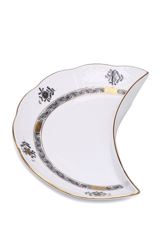Herend Apponyi Siyah Desenli 20 cm Porselen Tabak Herend Apponyi Siyah Desenli 20 cm Porselen Tabak