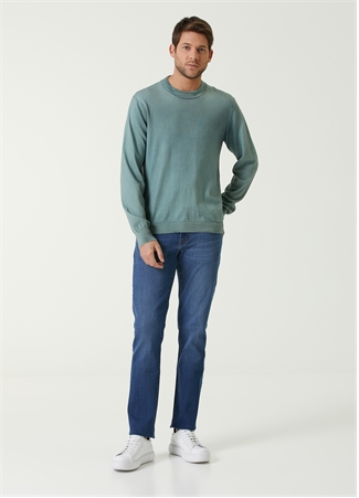 Palzileri Lab Erkek Yeşil Bisiklet Yaka Triko 50 IT Palzileri Lab Erkek Yeşil Bisiklet Yaka Triko 50 IT