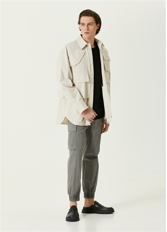 Solid Homme Erkek Gri Beli Klipsli Jogger Kargo Pantolon 46 It Solid Homme Erkek Gri Beli Klipsli Jogger Kargo Pantolon 46 It