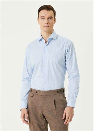 Alessandro Gherardi Erkek GÖMLEK Mavi 40 IT