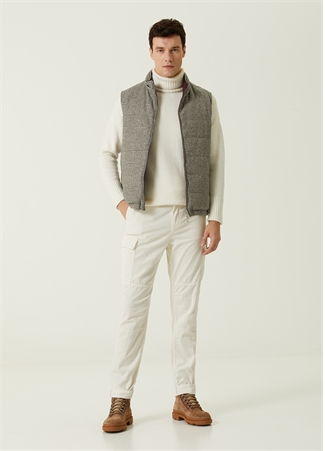 Brunello Cucinelli Erkek Beyaz Kargo Pantolon 48 IT Brunello Cucinelli Erkek Beyaz Kargo Pantolon 48 IT