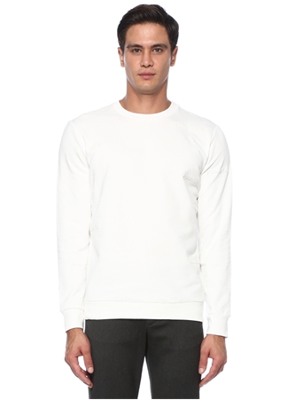 Beymen Club Erkek Beyaz Slogan Nakışlı Basic Sweatshirt S Beymen Club Erkek Beyaz Slogan Nakışlı Basic Sweatshirt S
