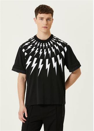 Neil Barrett Erkek TSHIRT Siyah S EU Neil Barrett Erkek TSHIRT Siyah S EU