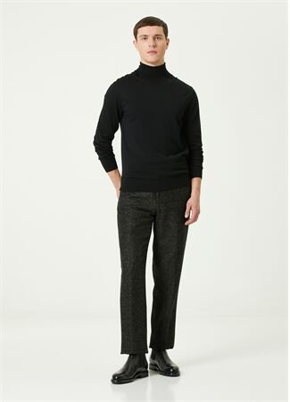 Pal Zileri Erkek Yeşil Tweed Dokulu Pantolon 48 IT