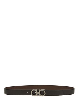 Salvatore Ferragamo Erkek Siyah Logo Tokalı Deri Kemer 05 EU Salvatore Ferragamo Erkek Siyah Logo Tokalı Deri Kemer 05 EU