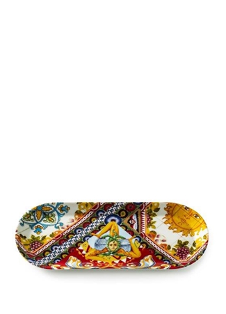 Lamart Rosalia Colorblocked Oval Porselen Tabak Çok Renkli Lamart Rosalia Colorblocked Oval Porselen Tabak Çok Renkli