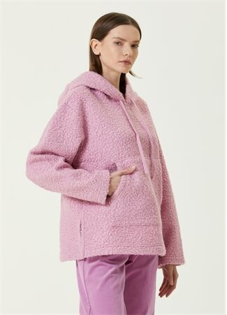 Staud Kadın Pembe Kapüşonlu Sweatshirt S EU